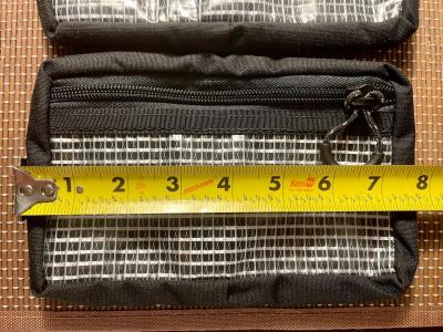 Medium Hook & Loop Pouch | Clear | 4" x 8" x 1" – Blue Ridge Overland Gear