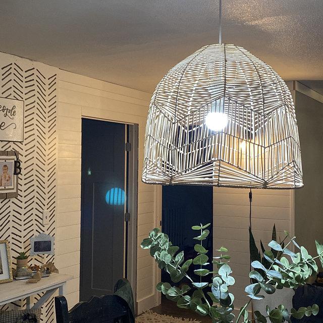 Arturest Pendant Light Basket Rattan Pendant Lamp Shades For Living Room